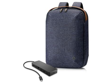 HP Renew 15 Navy Backpack HP Multiport Hub Univ USB C