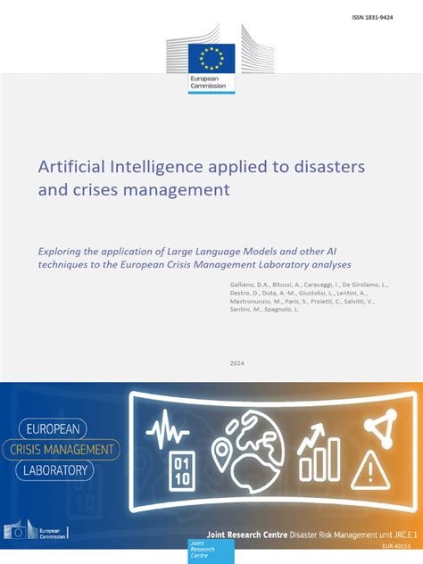 Artificial Intelligence Applied To Disasters And Crises Kj0124204enn Pdf Machine Learning