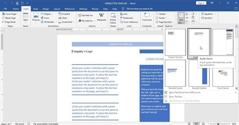How To Create A Newsletter Template In Word