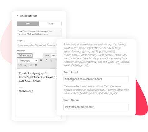 Elementor Registration Form Widget Powerpack Addons For Elementor