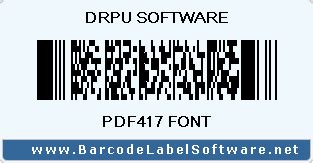 PDF D Barcode Font Generated By DRPU Barcode Generator Software