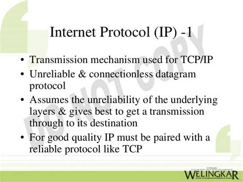 Tcpip Transmission Control Protocol Internet Protocol