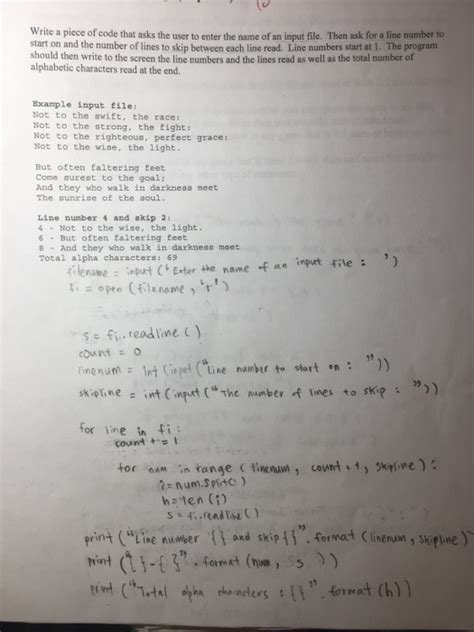 Solved Write A Piece Of Code That Asks The User To Enter The