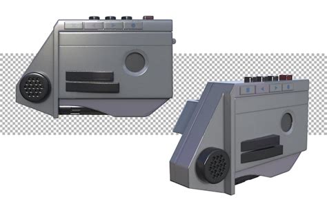 Premium Psd Old Voice Recorder 3d Render