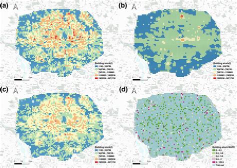 Prediction Results At The Grid Scale A The Reference Building Stock