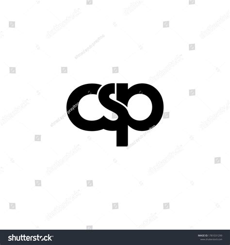 Csp Letter Original Monogram Logo Design Stock Vector Royalty Free 1781031299 Shutterstock