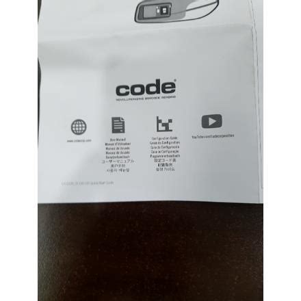 CODE CR1500 BARCODE SCANNING ORDERING NUMBER 22703156