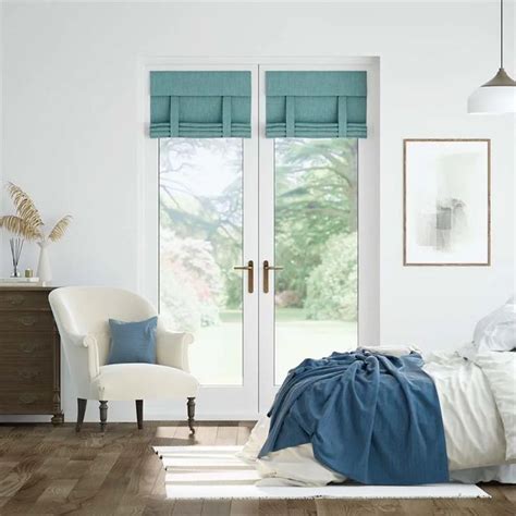 Roman Shades For French Doors Custom Door Shades Selectblinds