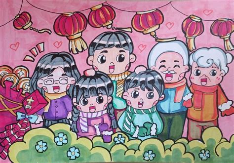 一家六口全家福简笔画全身图怎么画简单又好看（精选14张） 简笔画图片大全