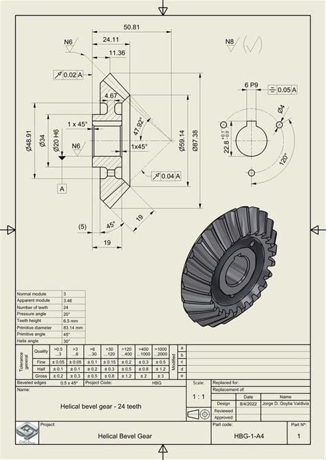 Helical Bevel Gear Download Free 3d Model By Jgoytiav Cad Crowd