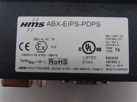 Hms Industrial Networks Abx Eips Pdps Plc Module