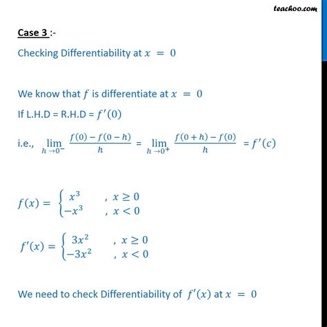 Misc 18 If F X X 3 Show That F X Exists And Find It