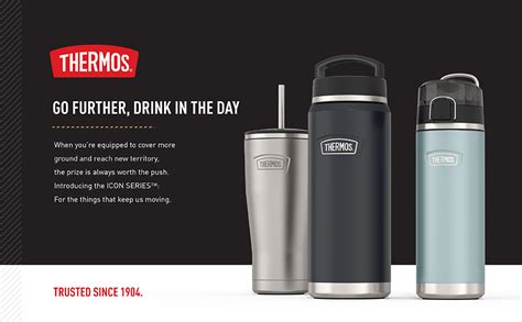 Thermos Icon Series Stainless Steel Water Bottle With Spout