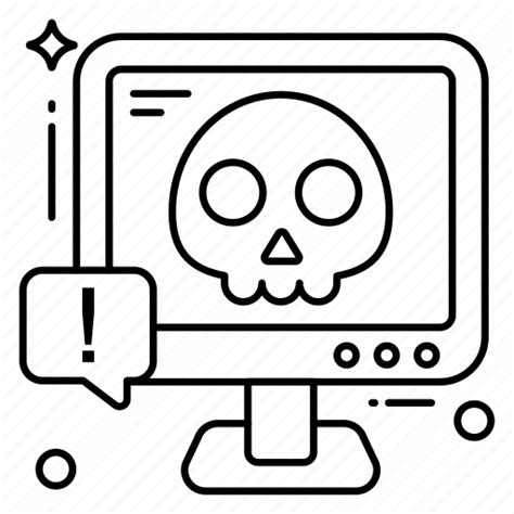 System Hacking Computer Hacking Cybercrime Cyber Attack Monitor Hacking Icon Download On