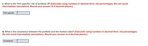 Solved Suppose That The Index Model For Stocks A And B Is