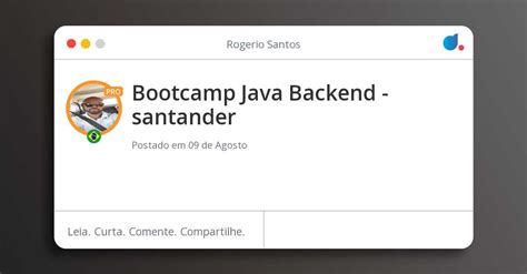 bootcamp java backend santander