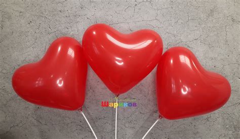 Купить шары в форме сердца в Москве Миллион Шариков