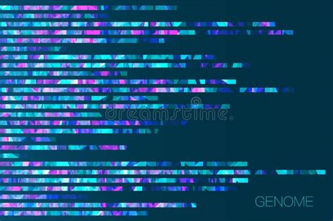 Big Genomic Data Visualization Stock Vector Illustration Of Graphic Barcoding 260900785