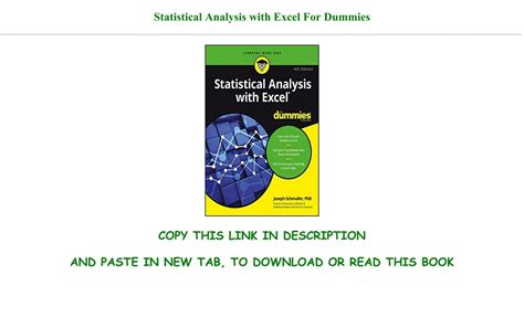 ~pdf Book Statistical Analysis With Excel For Dummies Full Pdf