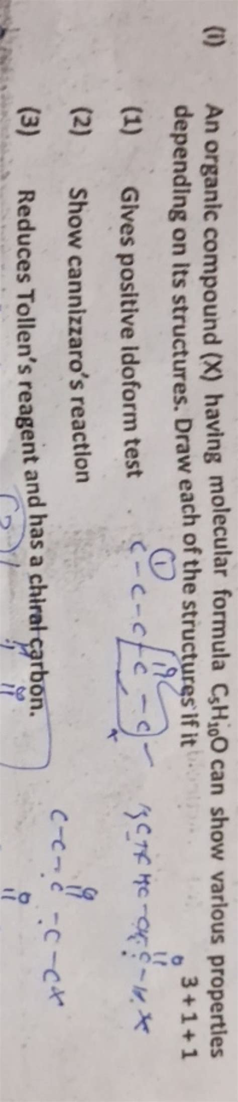 I An Organic Compound X Having Molecular Formula Mathrm { C } {