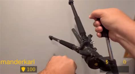 This Man Reloading Random Household Objects Like In A Video Game Is