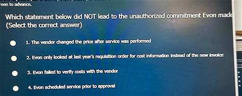 Solved Reen To Advance Which Statement Below Did Not Lead To