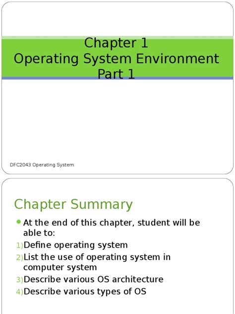 Chapter 1 Part 1 Pdf Kernel Operating System Operating System