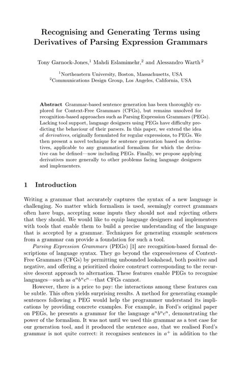 pdf recognising and generating terms using derivatives of parsing