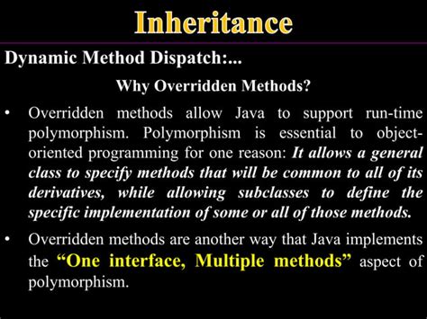 5 Object Oriented Programming Using Java Inheritance Ppt