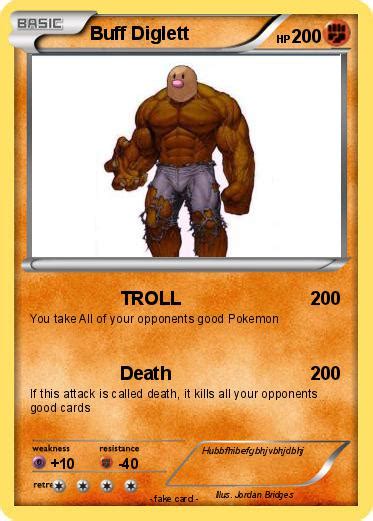 Pokémon Buff Diglett 5 5 Troll My Pokemon Card