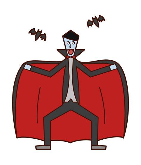 드라큘라 할로윈 일러스트레이션 무료 일러스트 소재집 Kukukeke