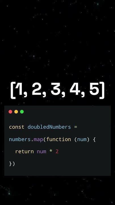 the javascript map function javascript programming coding shorts