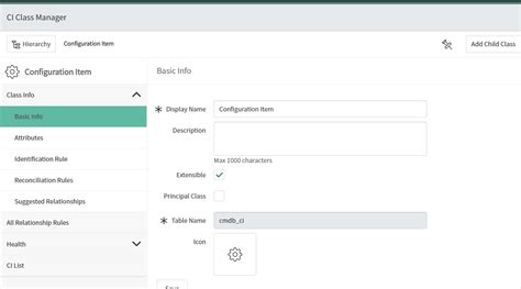 What Are Principle Ci Classes In Cmdb Servicenow Community