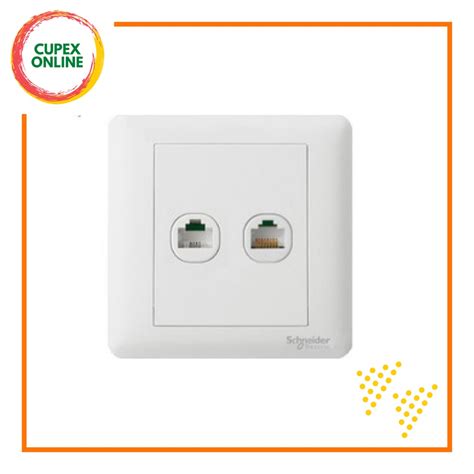 Schneider Electric Affle Plus 2 Gang Telephone And Cat 5e Data Socket White Cupex Shopee Malaysia Schneider Electric Affle Plus 2 Gang Telephone And Cat 5e Data Socket White Cupex Shopee Malaysia