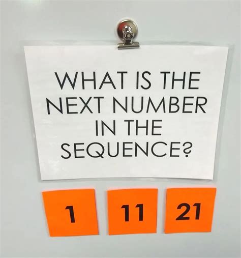 See And Say Sequence Puzzle Math Love