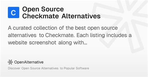 6 best open source checkmate alternatives 2025