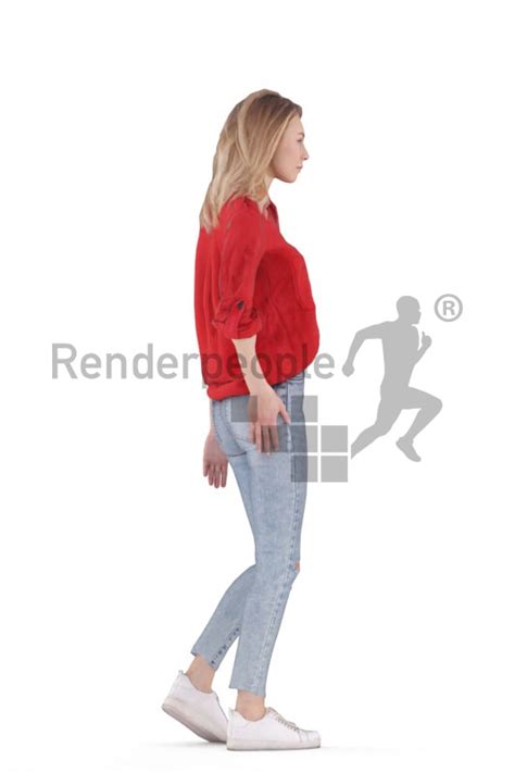 Isabelle Animated 003 Standing Renderpeople