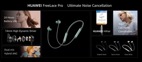 Huawei FreeBuds Pro y FreeLace Pro presentados, la ANC por bandera