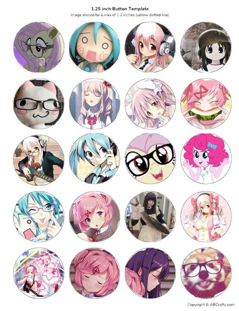 Pin Tamplate Cute Drawings Cute Art Badge Template
