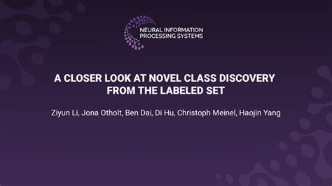 Ziyun Li Jona Otholt Ben Dai Di Hu Christoph Meinel Haojin Yang · A Closer Look At Novel