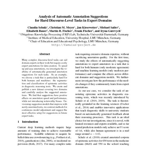 Analysis Of Automatic Annotation Suggestions For Hard Discourse Level