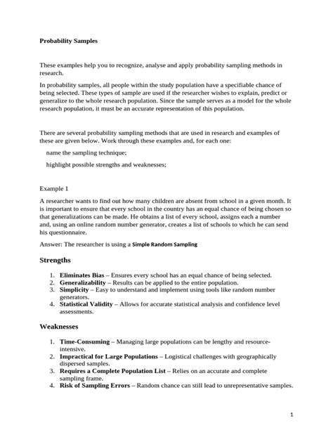 Sampling Exercises Pdf Sampling Statistics Stratified Sampling