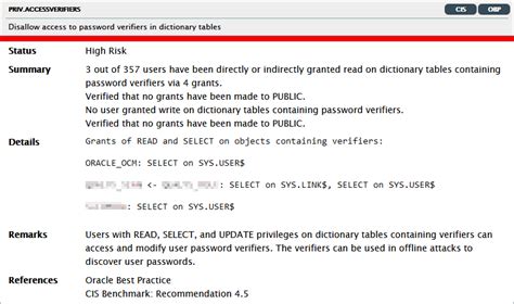 database security assessment tool dbsat 3 1 follow up