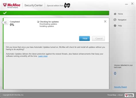 Using Mcafee Features Aol Help