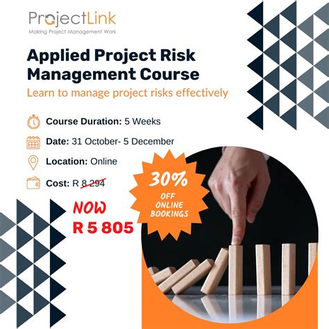 Projectlink On Linkedin Applied Project Risk Management Course Online Projectlink