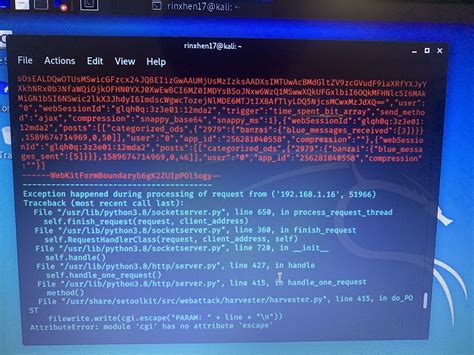 Module Cgi Has No Attribute Escape · Issue 721 · Trustedsecsocial