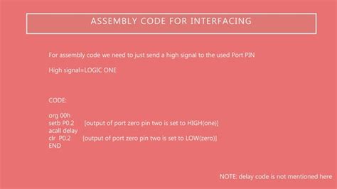 Relay Interfacing With 8051 Pptx