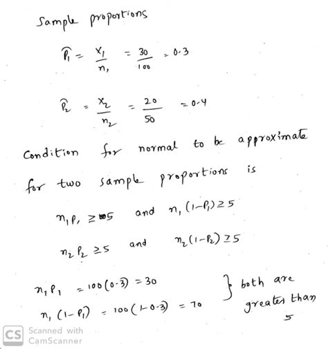 Consider The Following Sample Information Randomly Selected From Two