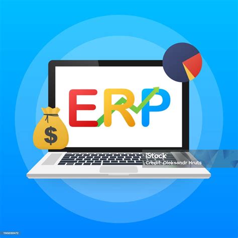 Erp 전사적 자원 계획 생산성 및 개선 벡터 일러스트입니다 0명에 대한 스톡 벡터 아트 및 기타 이미지 0명