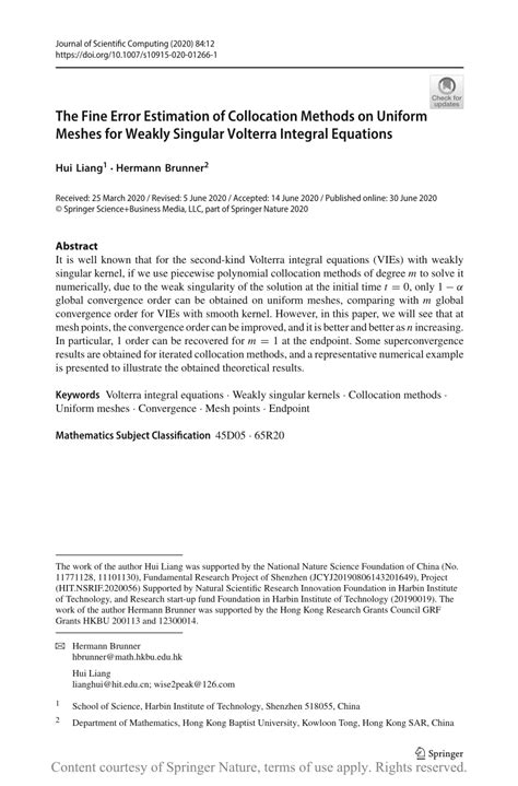 The Fine Error Estimation Of Collocation Methods On Uniform Meshes For